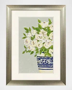 PARAGON DECORS Floral Balance I" Hand-embellished Giclee - Multi