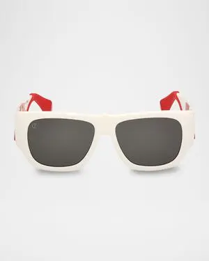 CHRISTIAN LOUBOUTIN Lb0016m Square Sunglasses - White Smoke Grey