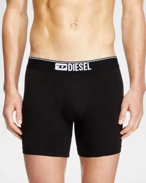DIESEL® Men & Apos;s Max Stretch 3-pack Boxer Briefs Black/mult