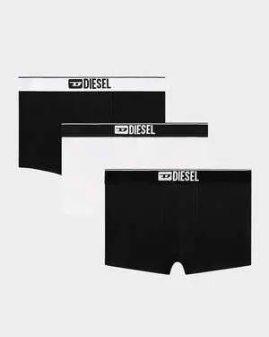 Diesel Umbx-damien 3-pack Boxer Briefs - Black/whit