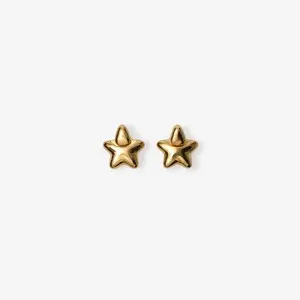 Burberry Star Stud Earrings - Gold