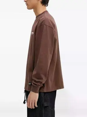 NEIGHBORHOOD Logo-print Long-sleeve Sweatshirt - Brown