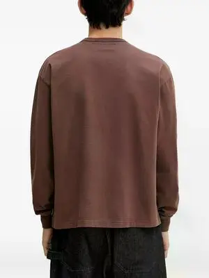 NEIGHBORHOOD Logo-print Long-sleeve Sweatshirt - Brown