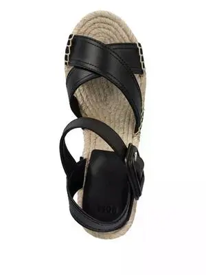 BOSS Cross-strap Wedge Espadrilles