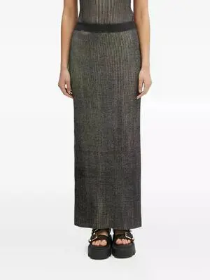SAMSOE SAMSOE Ribbed-knit Maxi Skirt