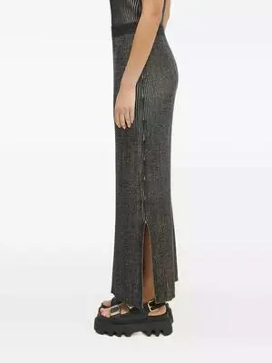 SAMSOE SAMSOE Ribbed-knit Maxi Skirt