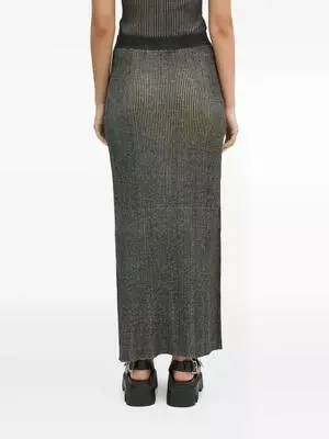SAMSOE SAMSOE Ribbed-knit Maxi Skirt