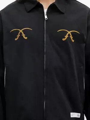 NEIGHBORHOOD Souvenir Embroidered Zip-up Jacket - Black