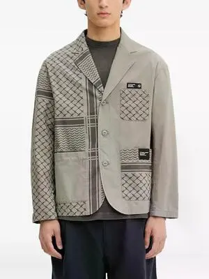 NEIGHBORHOOD Shemagh Patchwork Blazer - Grey