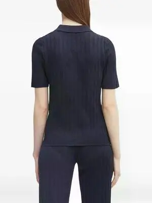 SPORTY & RICH Ribbed Polo Shirt