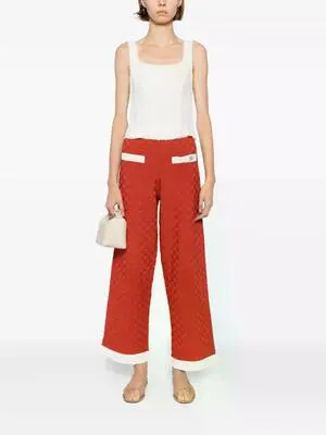 Karl Lagerfeld Contrast Knit Trousers