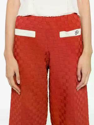 Karl Lagerfeld Contrast Knit Trousers
