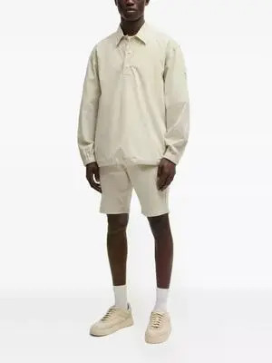 BOSS Flat-front Shorts - Neutrals