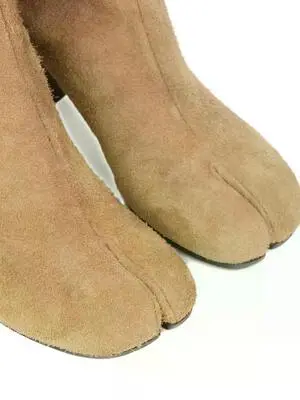 MAISON MARGIELA Tabi Suede Ankle Boots - Neutrals