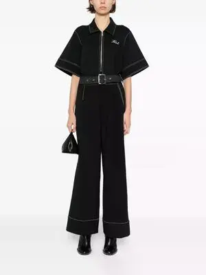 Karl Lagerfeld Contrast-stitch Jumpsuit