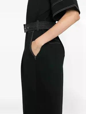 Karl Lagerfeld Contrast-stitch Jumpsuit