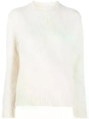 JIL SANDER Crew-neck Knitted Jumper - Neutrals