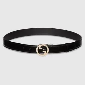 Gucci Blondie Leather Belt - Black