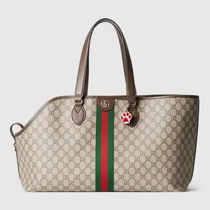 Gucci Gg Monogram Medium Pet Tote Bag - Beige