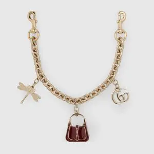 Gucci Chain Bag Charm - Bordeaux