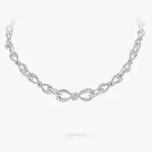 Graff Tilda's Bow Diamond Link Necklace - White Gold