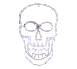 NORTHLIGHT Led Skull Halloween Window Silhouett 18 - One-color