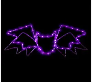 NORTHLIGHT Led Bat 4-function Window Halloween Ecor 23.5
