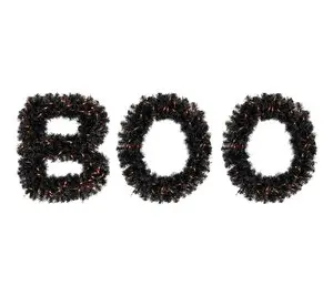 NORTHLIGHT Letter 'boo' Yard Halloween Sign Wit Orange Lights - One-color