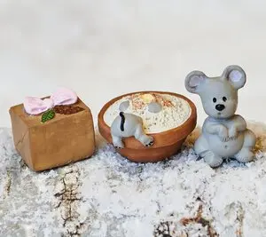 KLARBORG Baby Mice Mussi & Little Nus Figurine - One-color
