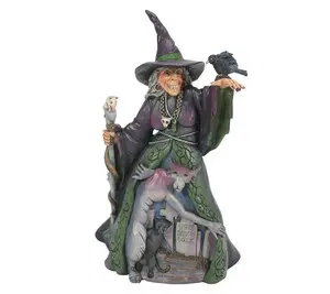 JIM SHORE Heartwood Creek Evil Witch With Grave Yard Figurine - One-color