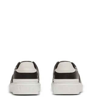 Balmain B-court Printed Calfskin Trainers - Black