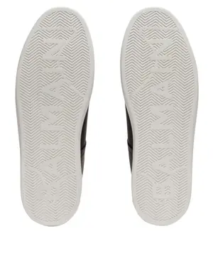Balmain B-court Printed Calfskin Trainers - Black