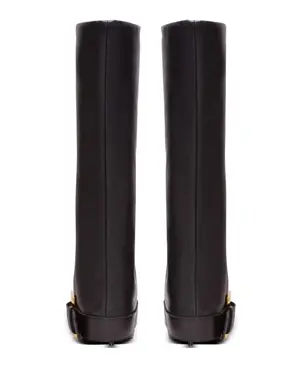 Balmain Anthem Calfskin Leather Boots - Black