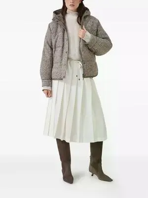 Brunello Cucinelli Chevron Flecked Down Jacket