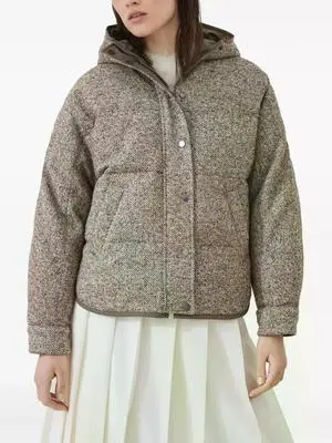 Brunello Cucinelli Chevron Flecked Down Jacket