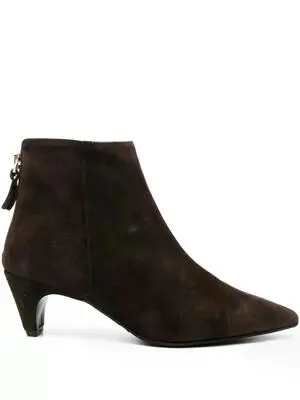 EVALUNA 60mm Pointed-toe Zip Ankle Boots