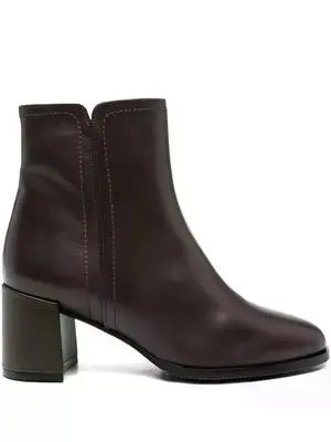 EVALUNA 70mm Zip-detail Block-heel Ankle Boots