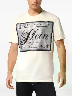 Philipp Plein Logo Stones-embellished T-shirt