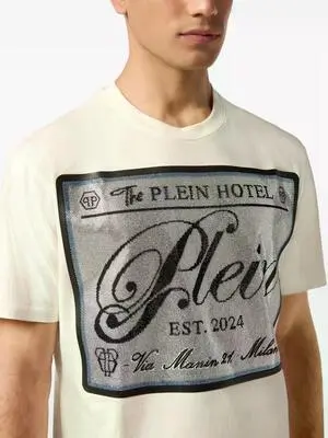 Philipp Plein Logo Stones-embellished T-shirt