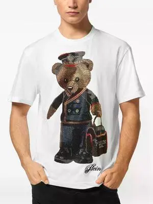 Philipp Plein Teddy Bear-embellished T-shirt