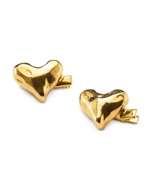 LELET NY Mara Heart Clip Set - Gold