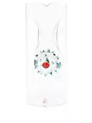 MASSIMO LUNARDON Pufferfish Glass Decanter - White