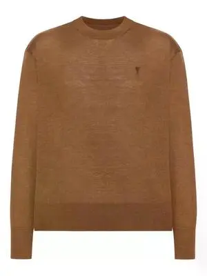 AMI Paris Embroidered Wool Sweater