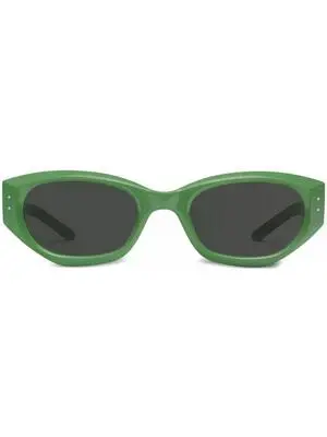 GENTLE MONSTER Benven Gr7 Geometric-frame Sunglasses - Green