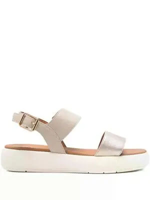 Geox Xand 2.2s Double-strap Platform Sandals - Gold