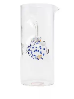 MASSIMO LUNARDON Parrot-fish Glass Jug - White
