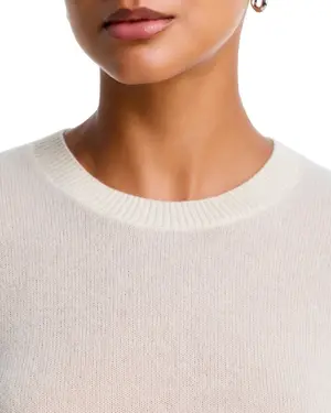 Guest In Residence Cashmere Shrunken Crewneck Sweater - Cream