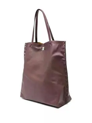 ZANELLATO Stud-embellished Leather Tote Bag