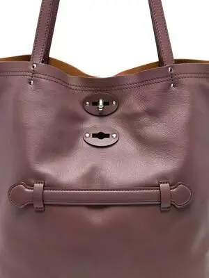 ZANELLATO Stud-embellished Leather Tote Bag