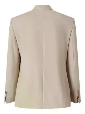 AMI Paris Double-breasted Wool Blazer - Neutrals